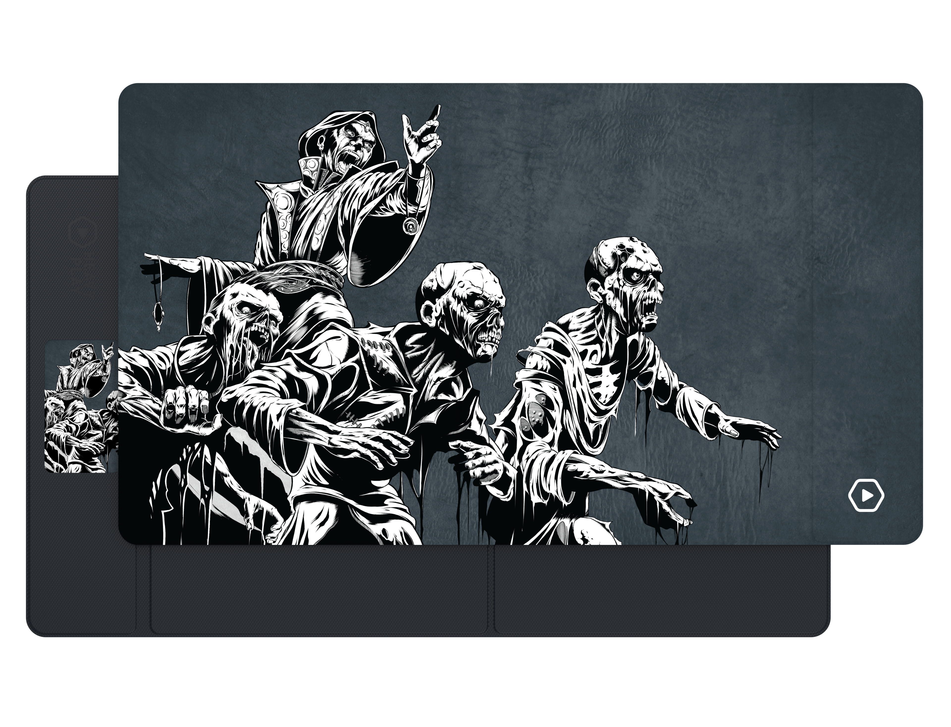 ETB PLAYMAT ART MASTERS - Animate Dead by Phil Stone – Heavy Play